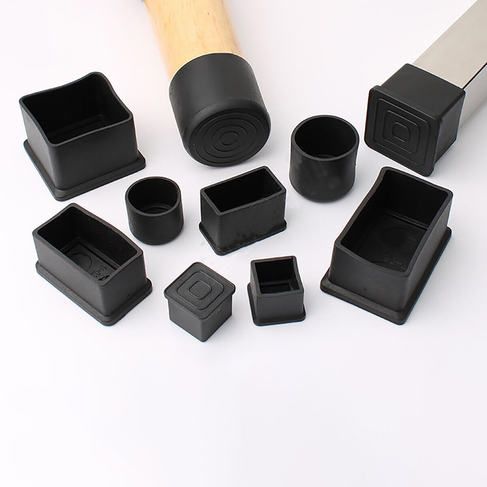 PVC Rubber Black Blanking End Cap Caps Tube Pipe Inserts Plug Bung ...