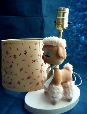 Vintage Lucy the Lamb lamp with rosebuds shade | eBay
