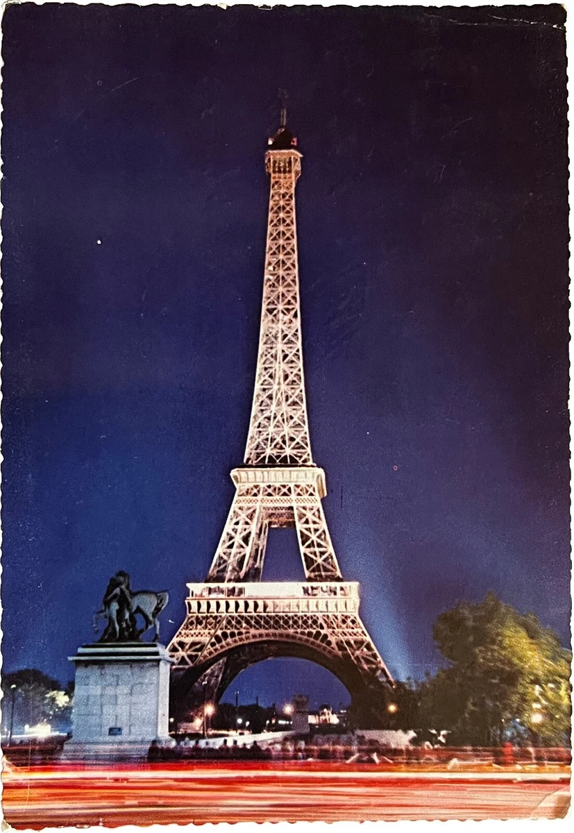 Eiffel Tower Vintage Postcard