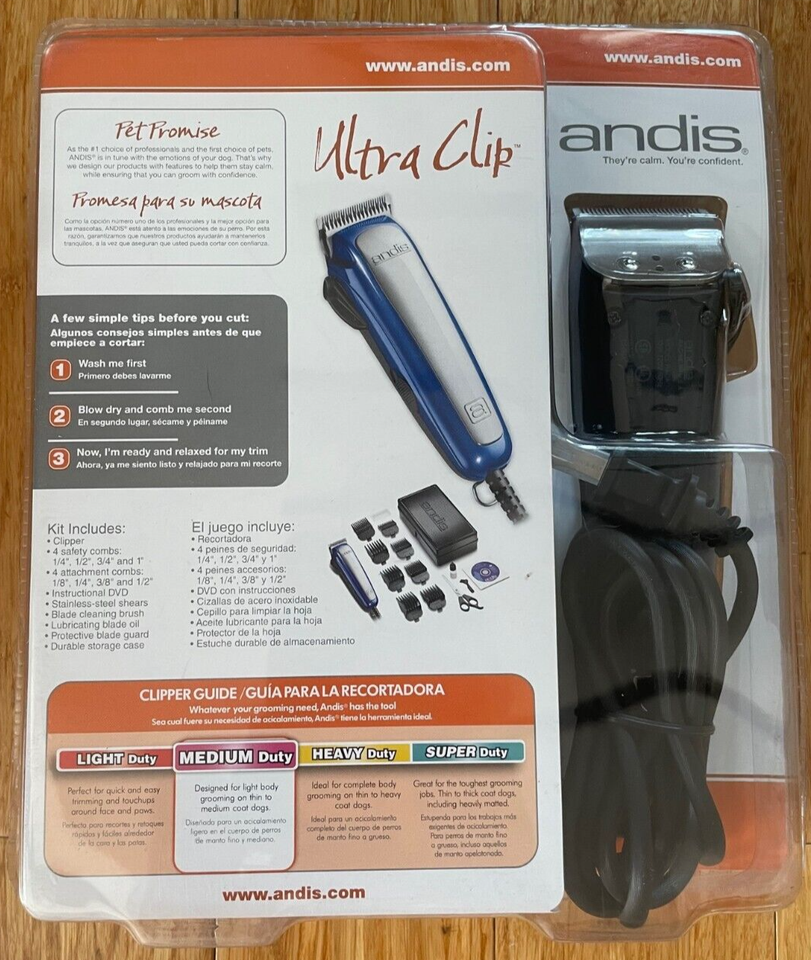 Andis Ultra Clip Clipper All In One Dog Grooming Kit 15 Piece Corded Medium Duty | eBay