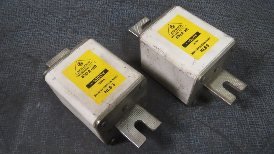 JEAN MULLER (1) HLS 3 FUSE 630 AMP 1000V # VDE-0636/23 **WARRANTY ...