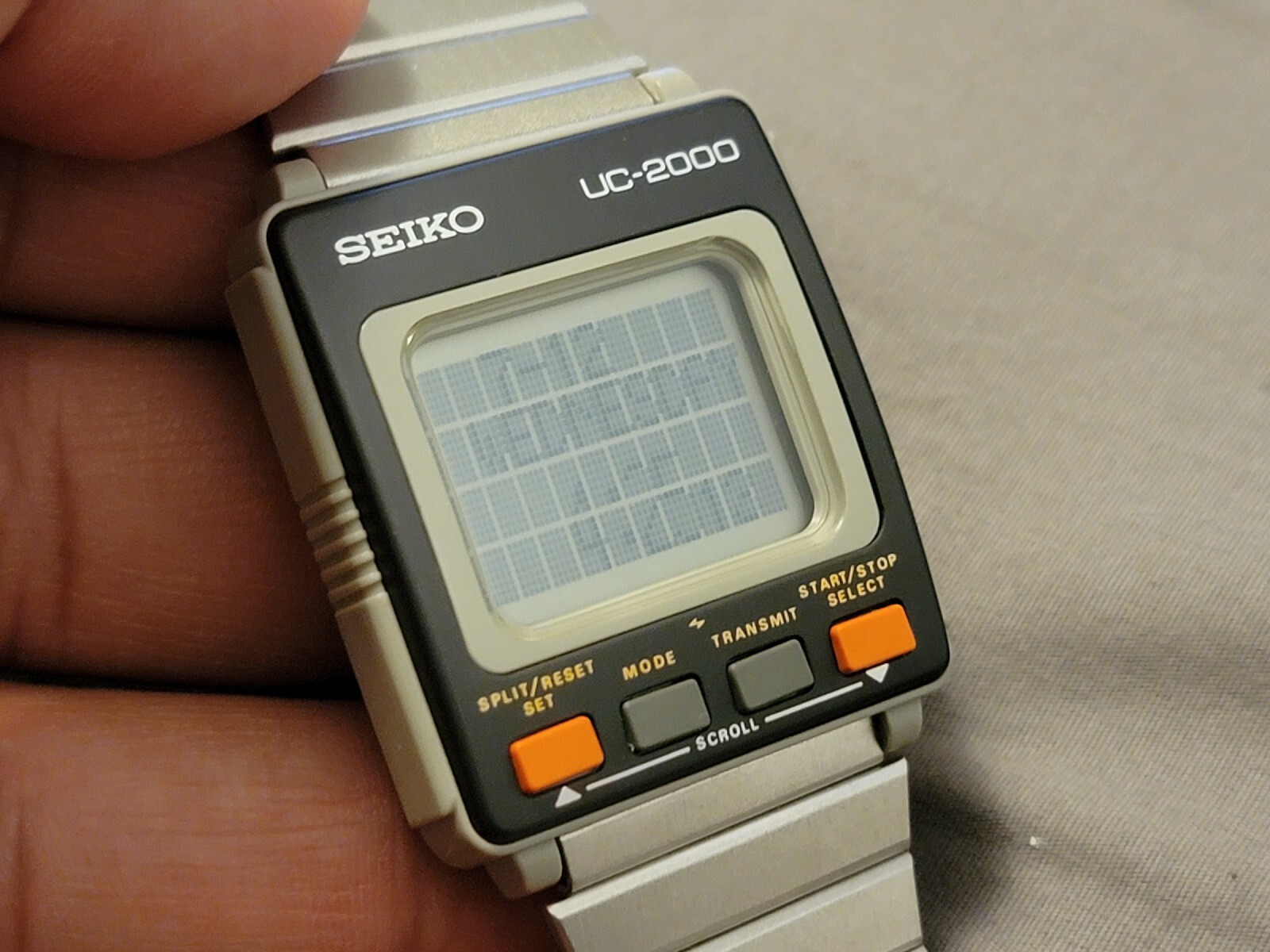 Rare Vintage Seiko UC-2000 LCD Digital BASIC Computer Men's Watch (New ...