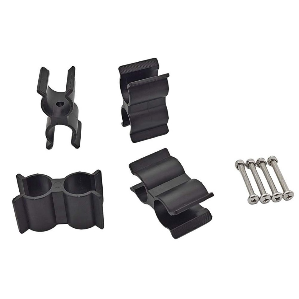4pcs Double Tube Boat Clip Holder for Bimini Top Poles 7 8 to 1 Inch ...