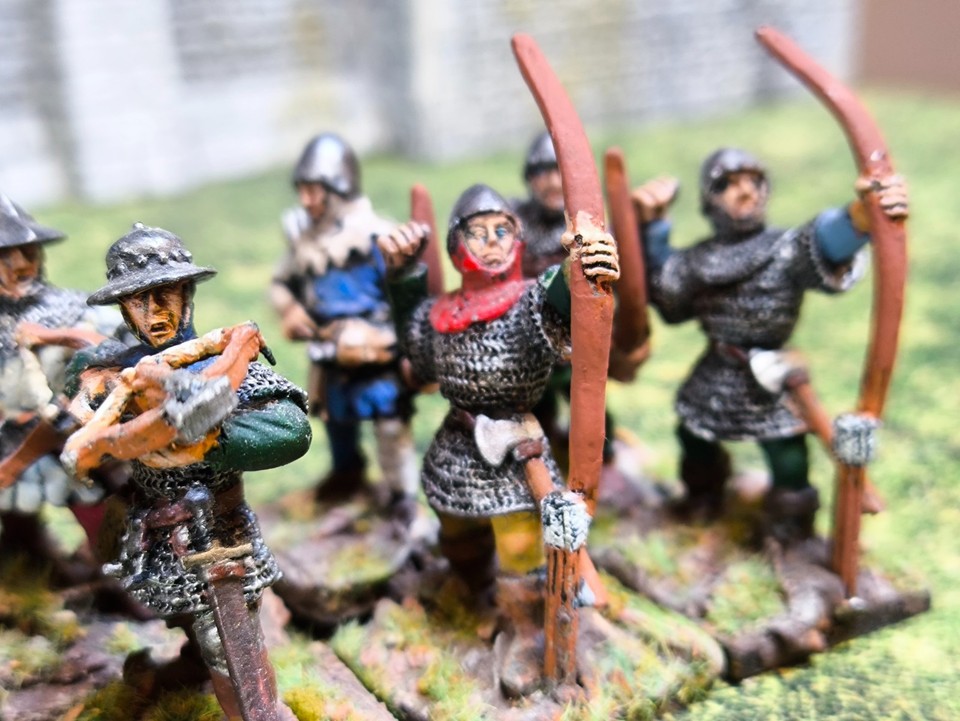 28mm - Medieval French Archer & Crossbow Unit - Metal / pro painted | eBay