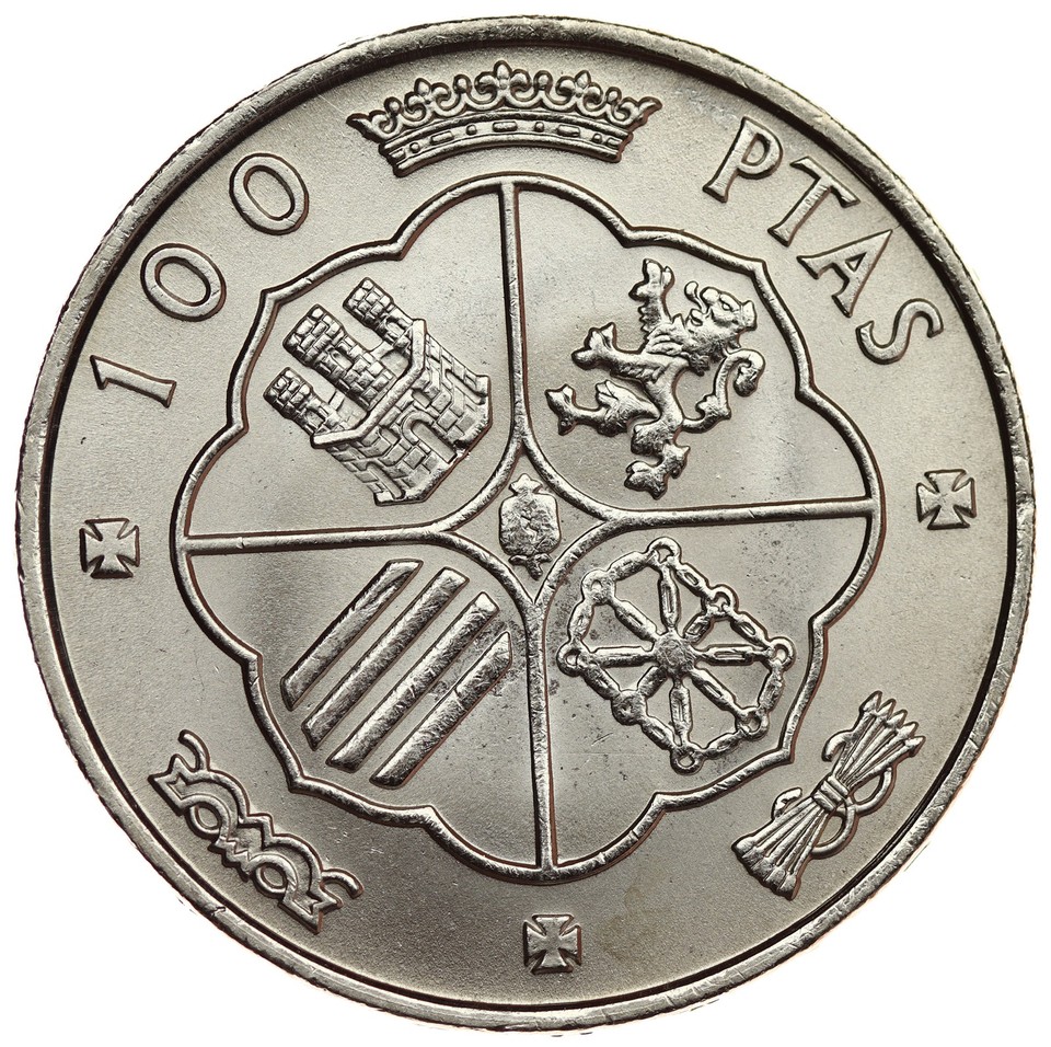 Spain - 100 Pesetas 1966 (66) - Francisco Franco - Silver | eBay