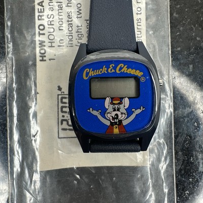 Vintage 90s Chuck E Cheese Watch Mouse Digital Papers New Rare ...
