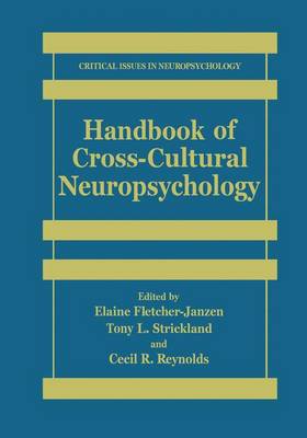 Handbook of Cross-Cultural Neuropsychology by Cecil R. Reynolds, Elaine ...