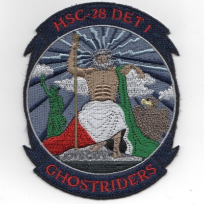 4.6" HSC-28 DET-1 GHOSTRIDERS ZEUS BLUE EMBROIDERED JACKET PATCH | eBay