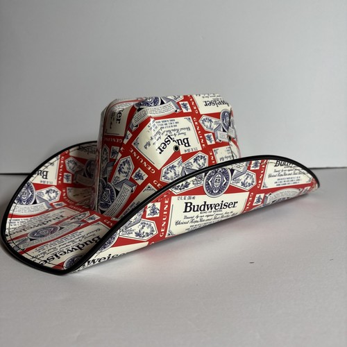 Budweiser Novelty Cowboy Hat Cardboard Beer Box Party Hat One Size Fits ...
