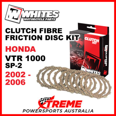 Whites Honda VTR 1000 SP-2 2002-2006 Clutch Fibre Friction Disc Kit ...
