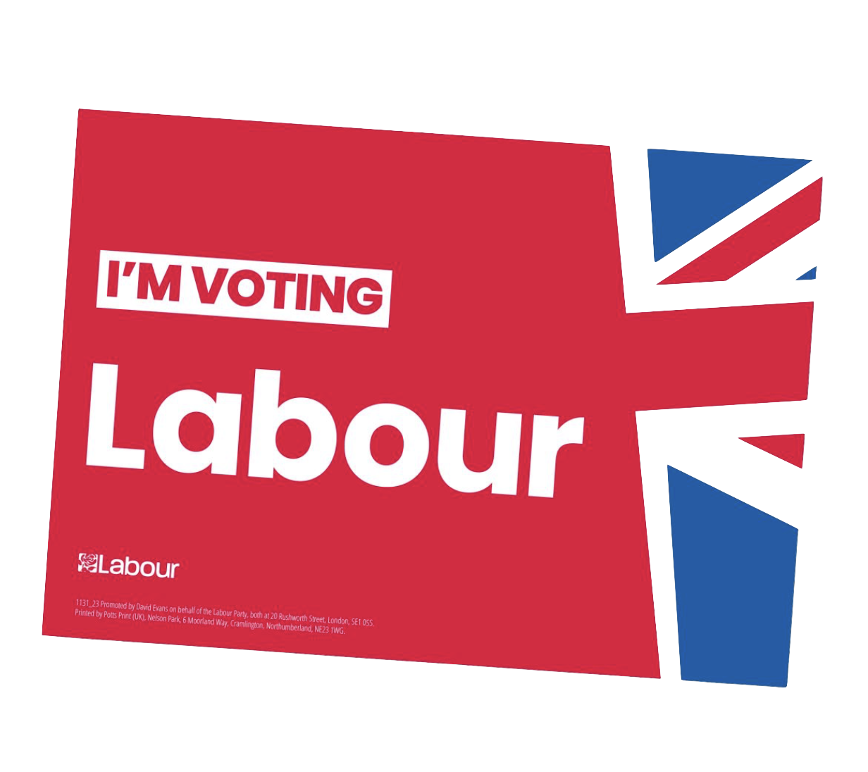 Official Labour Party 2024 Posters Stickers Car Stickers A4 A3 Correx ...