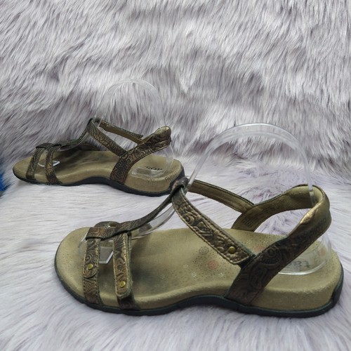 Taos Sandals Trophy 2 Leather Comfort Sandals Womens Size 6 & 7 Bronze ...