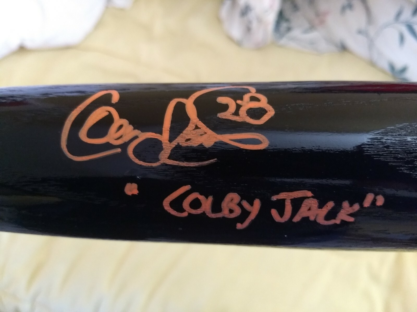 Colby Rasmus "COLBY JACK" Autographed Full Size Big Stick Bat. TRISTAR ...