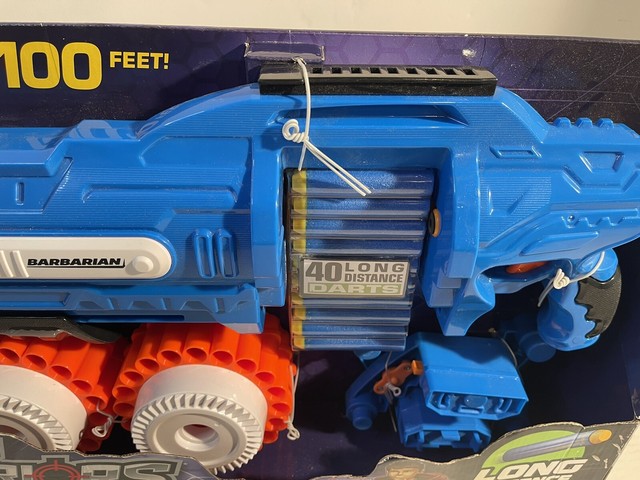 Buzz Bee Toys Air Warriors Barbarian 2 Drums 40 Darts Long Distance up ...