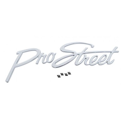 Pro Street Chrome Die Cast Metal Emblem Script Car Truck Custom Hot Rat ...