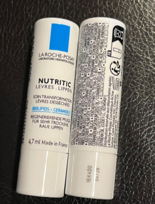 2X La Roche Posay NUTRITIC Lip Balm 4.7ml Very Dry Lips Transforming ...