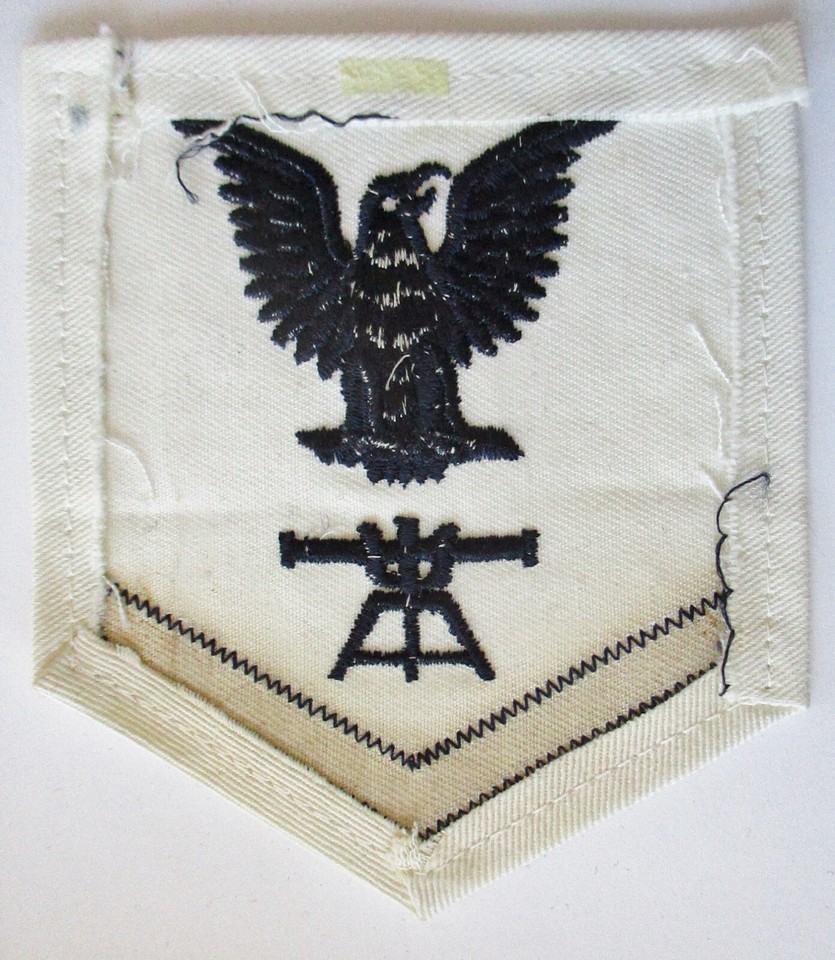WW2 Vintage US NAVY FIRE CONTROL 3rd Class PETTY OFFICER Rate PATCH on ...