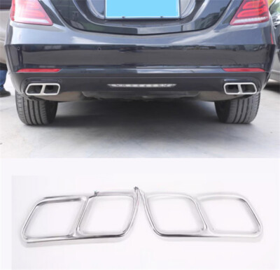 Stainless Steel Rear Exhaust Muffler Tip End Pipe For Benz S-Class W222 ...