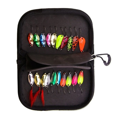 20Pcs/pack Metal Hard Spinner Fishing Lure Bass Spinner Swimbait ...