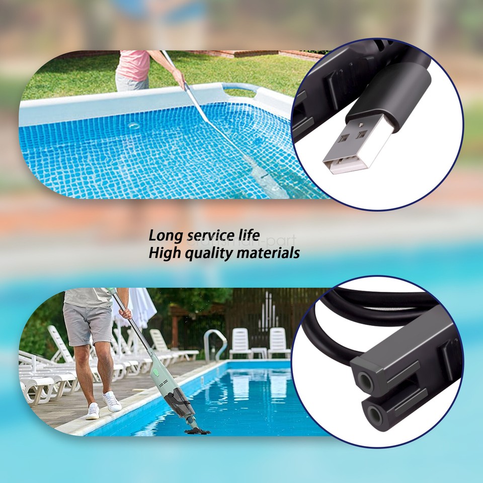Charger Rechargeable Pool Vacuum USB Power Cord Cable For Intex 28620 ...