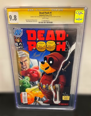 Dead-Pooh #1 News stand CGC Signature Series 9.8 - Signed by ALL ...
