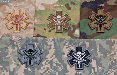 5 Colors MSM Medic Pirate Patch MIL SPEC MONKEY 2.5" x 2.4" | eBay