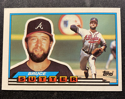 1989 Topps Big Size BRUCE SUTTER Atlanta Braves #64 | eBay