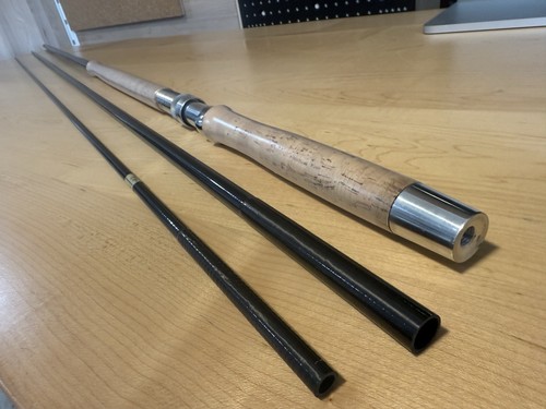RARE UNKNOWN 15’ Centerpin Float Rod 3pc Spiral Wrapped Graphite | eBay