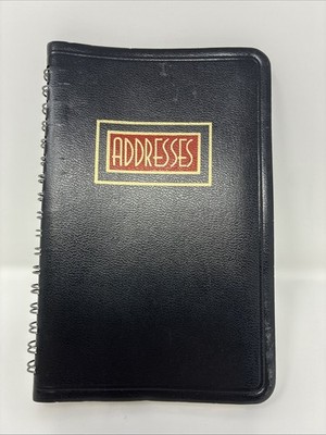 Vintage Personal Address & Telephone Book - Black - Index A to Z | eBay
