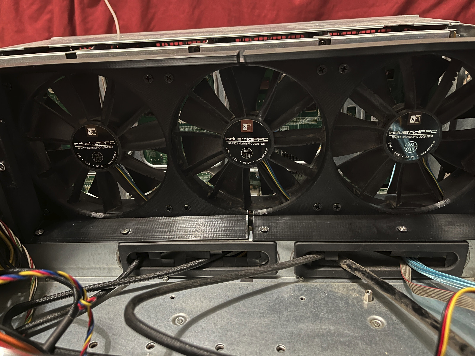 Supermicro CSE-846 SC846 846 3x 120mm 3d printed mid wall fan | eBay