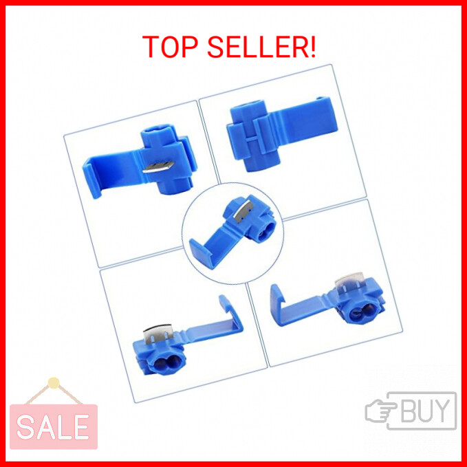 200pcs Solderless Quick Splice Snap Wire Connectors, 18-14 AWG Splice ...