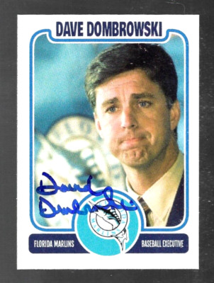 Dave Dombrowski signed custom card Boston Red Sox Phillies Marlins ...