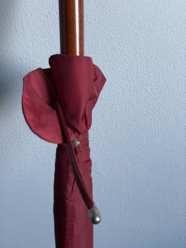 Continental Silver Umbrella Parasol Antique Original Silk With Cover ...
