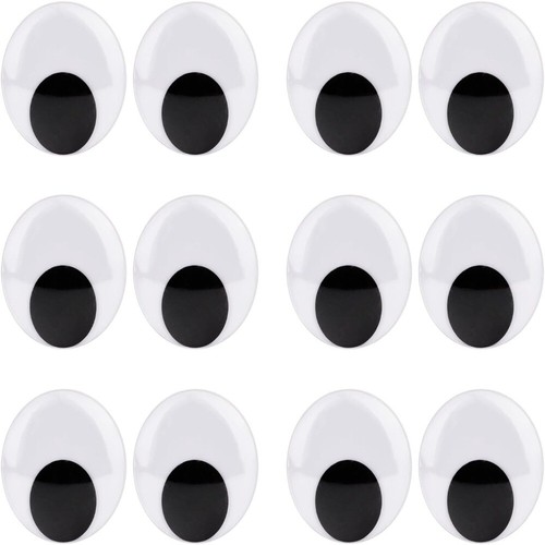 25Pcs Eye shape Black Large Googly Eyes Plastic Decorative Giant Eyes ...