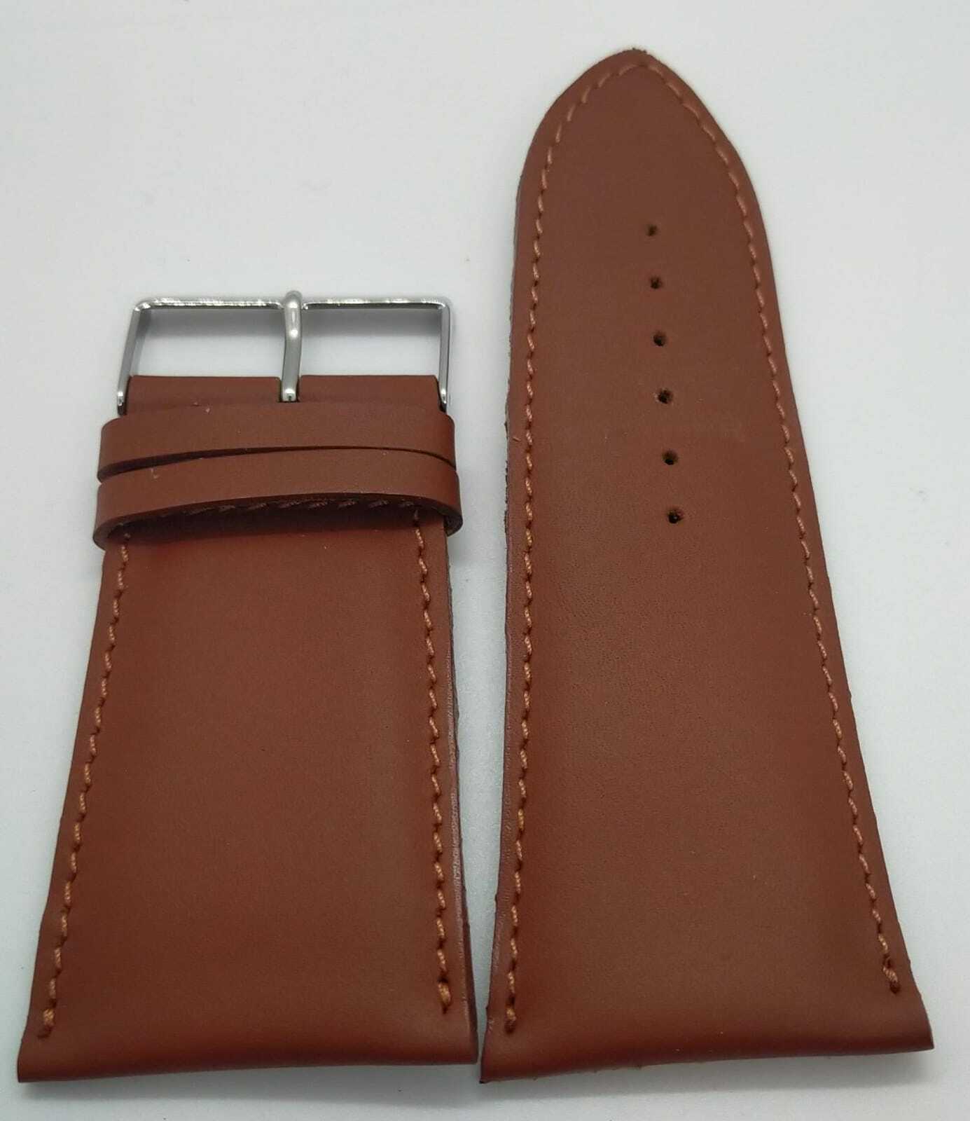 Watch Strap Real Leather mm40 Liscio And Print Buckle Inox mm32 Nero ...