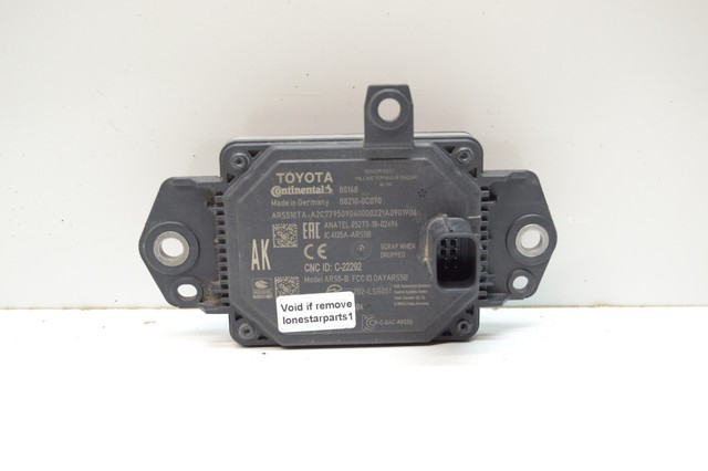 Toyota Tundra Cruise Control Distance Sensor Module 2022 OEM 88210 ...