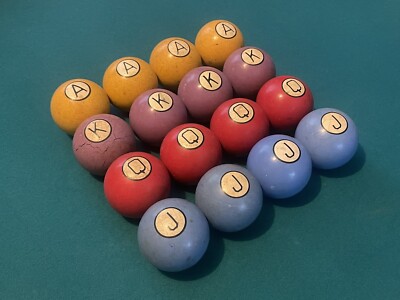 Antique Vintage Poker Billiard Pool Balls | eBay