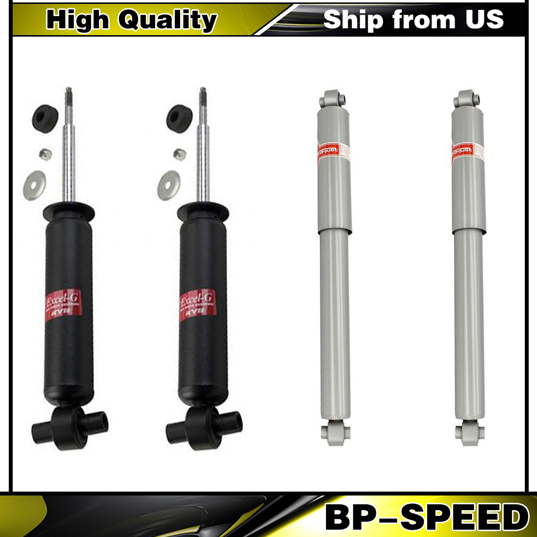 KYB Set of 4 GAS SHOCKS Fits VW VANAGON 1979 80 81 82 83 84 85 to 1991 ...