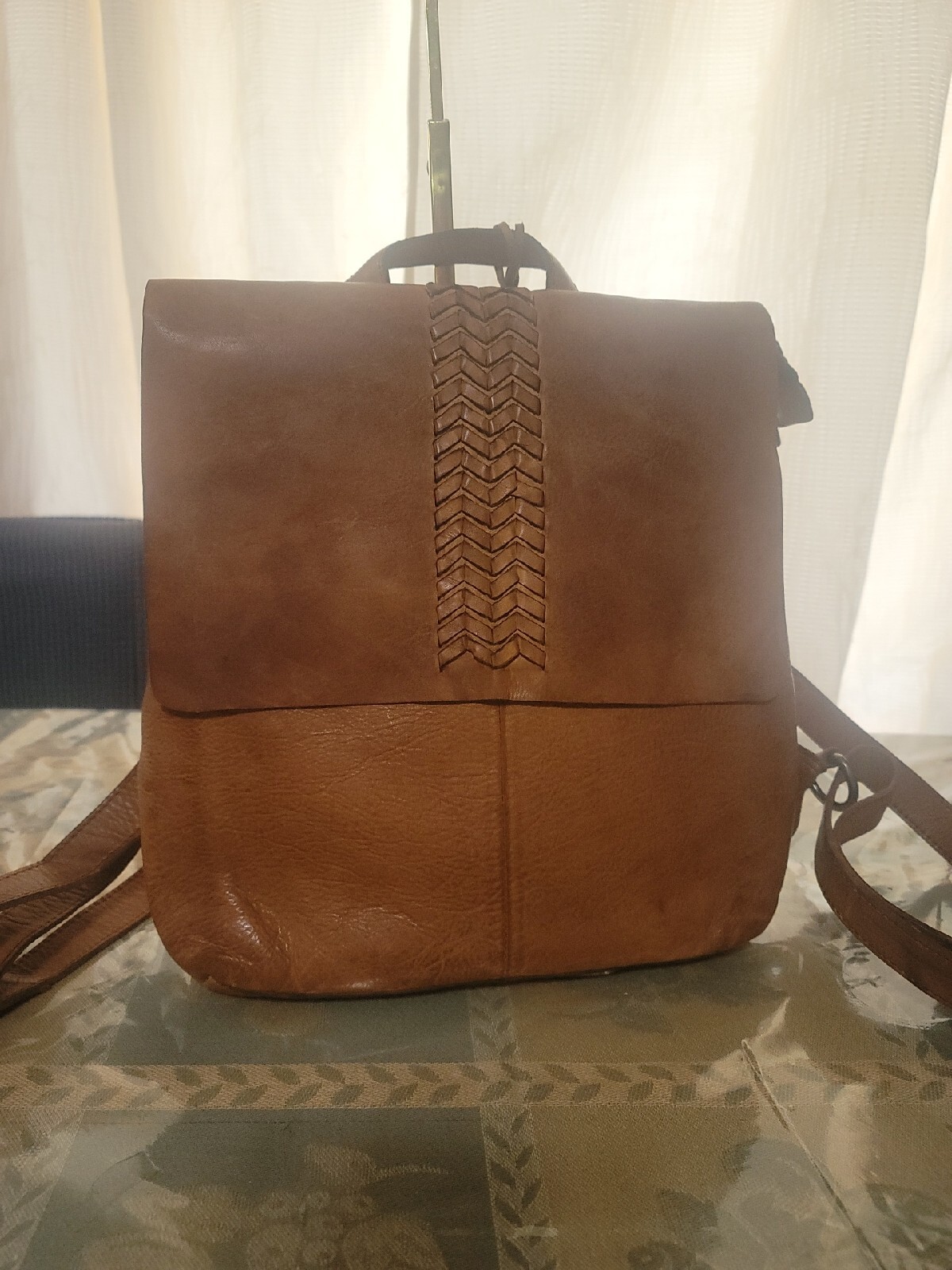 Vilenca Holland Anthropologie Washed leather Laptop backpack Made In ...