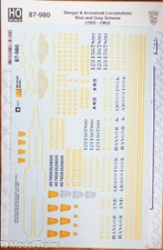 HO Microscale Decals 87-416 50' Boxcars Lancaster & Chester Bangor ...