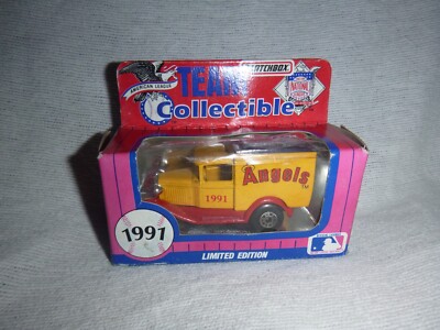 1991 Matchbox Ford Truck MLB Team Logo Car CALIFORNIA ANGELS MLB-91-3 ...