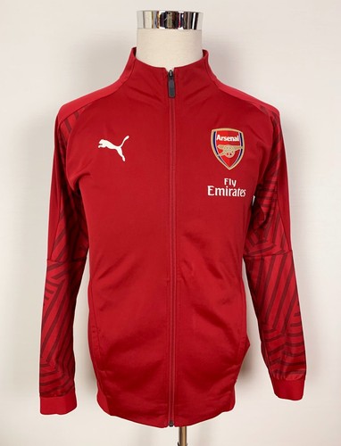 Puma Arsenal FC Mens Football Soccer EPL Zip Up Jumper Jacket Size S ...
