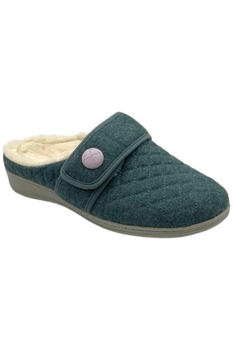 Vionic Women's Quilted Adjustable Strap Slippers Carlin Mineral | eBay