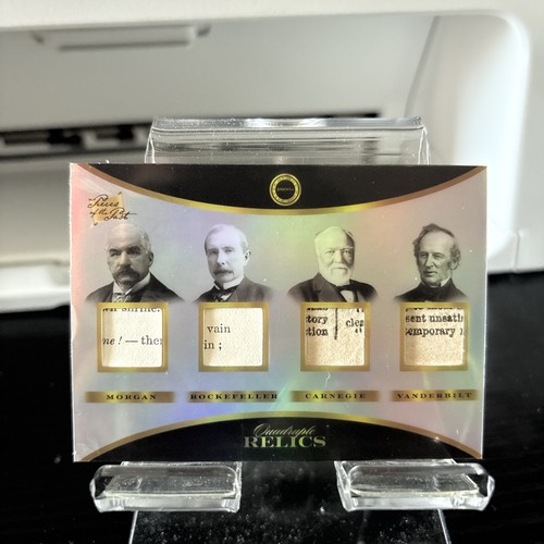 Rockefeller Carnegie Morgan Vanderbilt 2024 Pieces of the Past 1800's ...