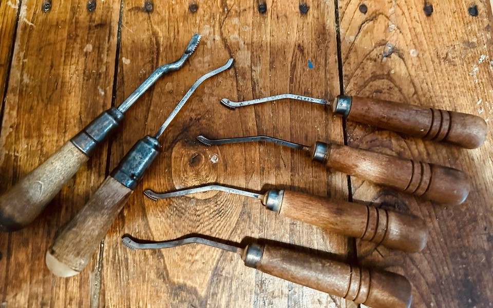 6 Checkering Tools Gunline S2-18, PL-90, VE-90, BV, Dem-Bart 1C And 1 Unknown | eBay