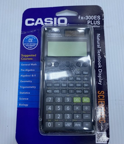 Casio FX-300ES Plus 2nd Edition Scientific Calculator New Factory ...