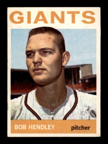 1964 Topps #189 Bob Hendley VG/VGEX Giants 558565 | eBay