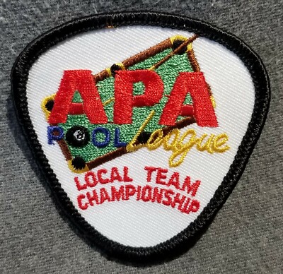 LMH Patch APA 8 9 Ball POOL League LOCAL TEAM CHAMPIONSHIP LTC ...