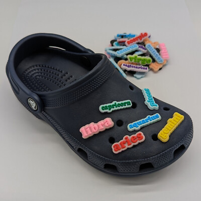 Star Signs Zodiac Astrology Jibbitz Croc Shoe Clog Charms Decorations ...