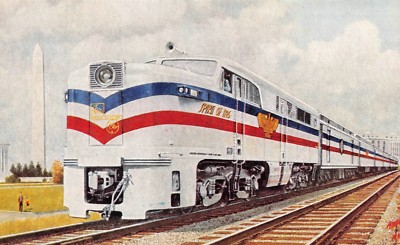 Spirit Of 1776 Freedom Train Washington Monument Scene Vtg 1940's ...